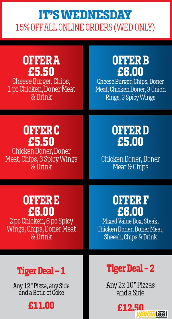 Tiger Bite Takeaway - Reviews & Opening Times